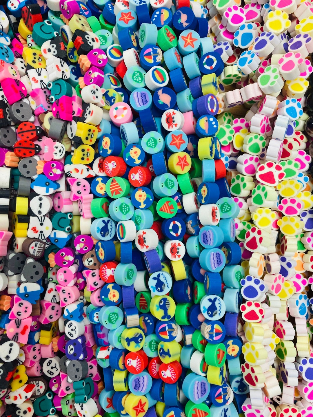 16" Tropical Beach Beads,nautical Beads for Bracelet,ocean Animal Beads ...