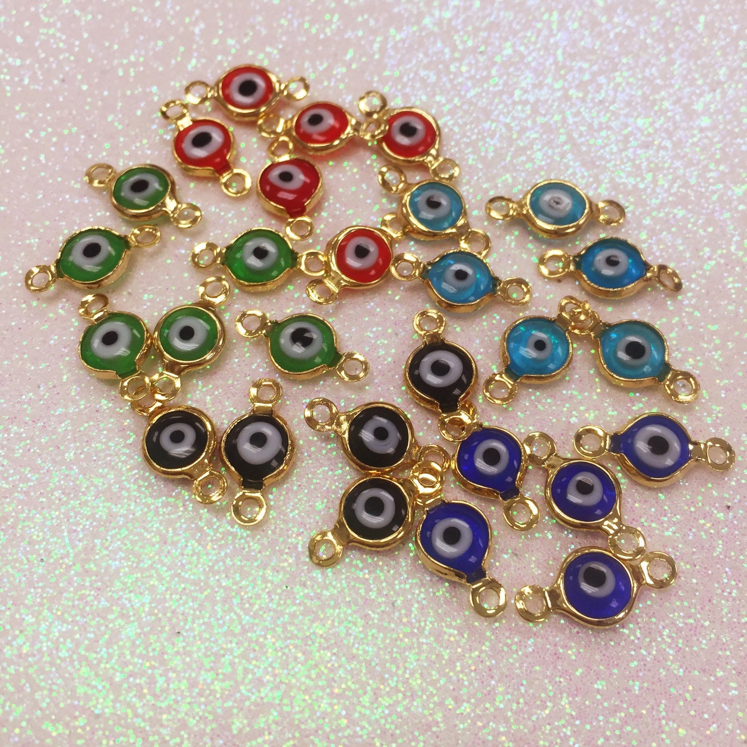 Evil Eye Connector, Gold Filled Evil Eye Jewelry, Lucky Eye Jewelry ...