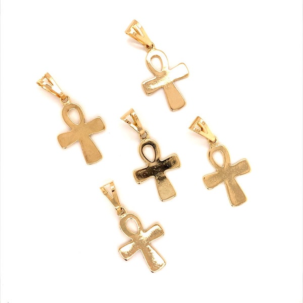 18k Gold Filled Ankh Charm - Etsy