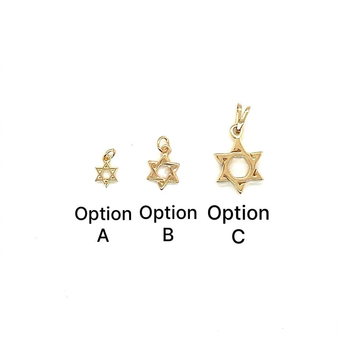 Gold Filled Star of David Charm, Jewish Charms, Mini Star of David ...