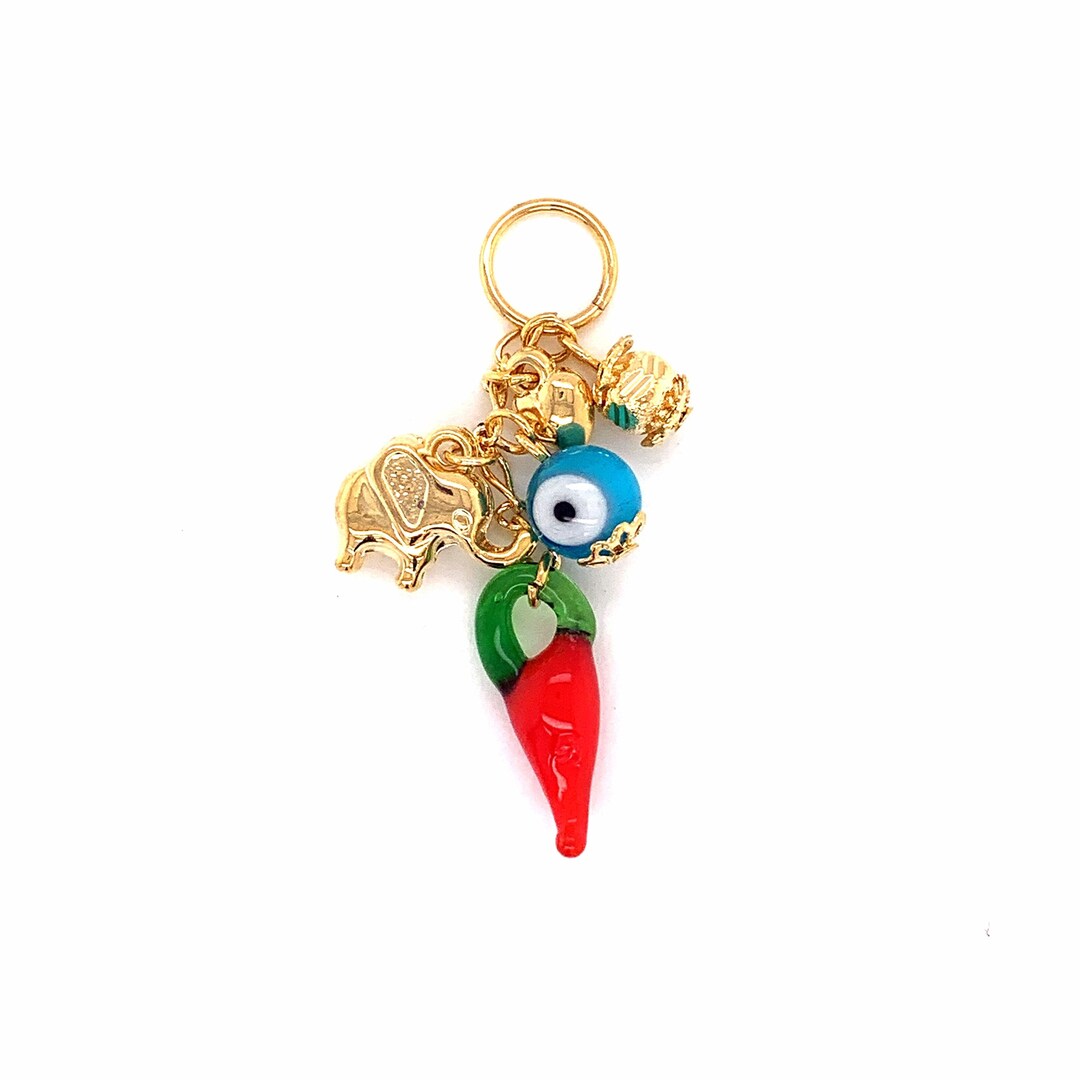 Gold Filled Lucky Eye Pendant,gold Filled Charms,evil Eye Jewelry,good ...