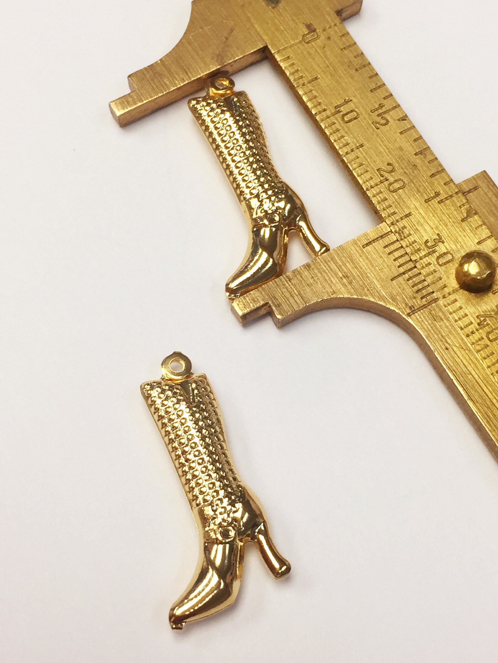 Boot Charm Gold Filled Charms Boot Jewelry Cowboy Boot | Etsy