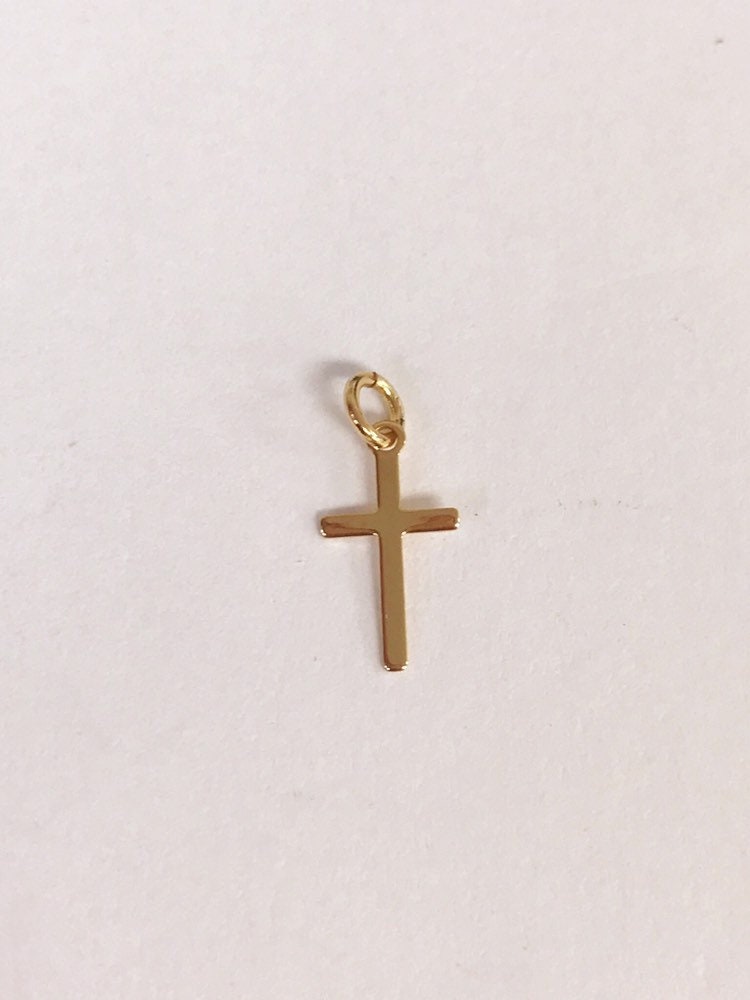 18K Gold Filled Hanging Thin Crosssimple Cross Pendantsmall - Etsy