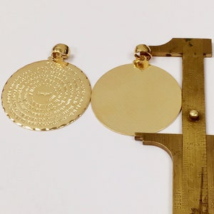 Large Gold Filled Our Father Prayer Charm,the Lords Prayer Medal ...