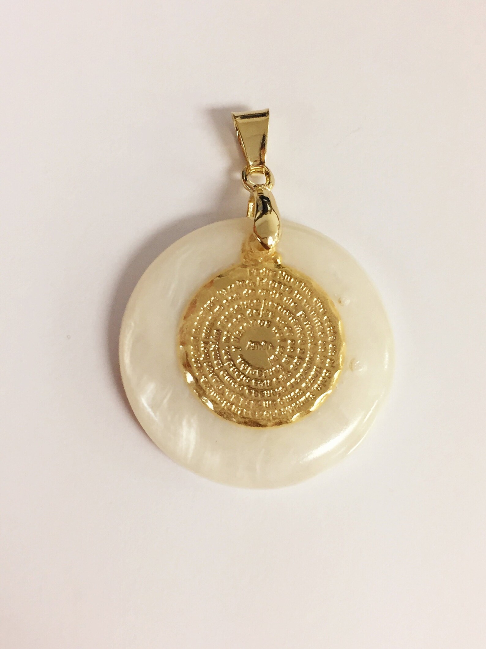 Our Father Prayer Pendant, Gold Filled Pendant, the Lord's Prayer Charm ...