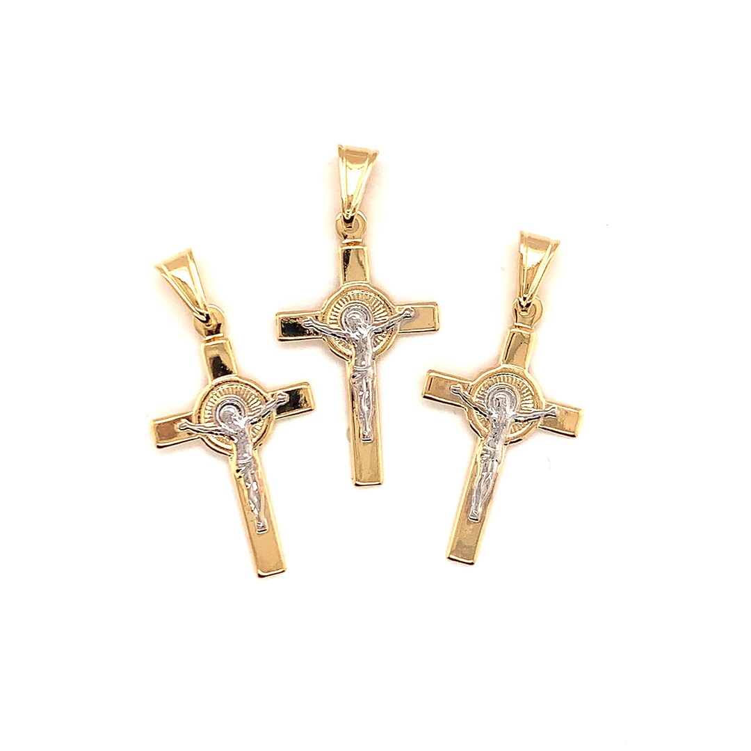 18K Gold Filled Hanging Cross,simple Cross Pendant,small Gold Cross ...