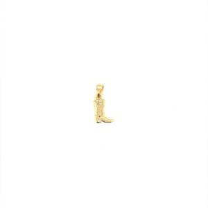 18K Cowboy Boot Pendant Rodeo Charm Western Charms Gold - Etsy