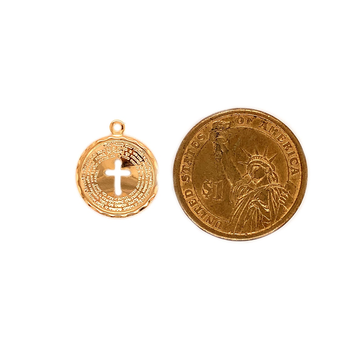 18K Gold Filled Ten Commandments Charm,religious Charms for Jewelry ...