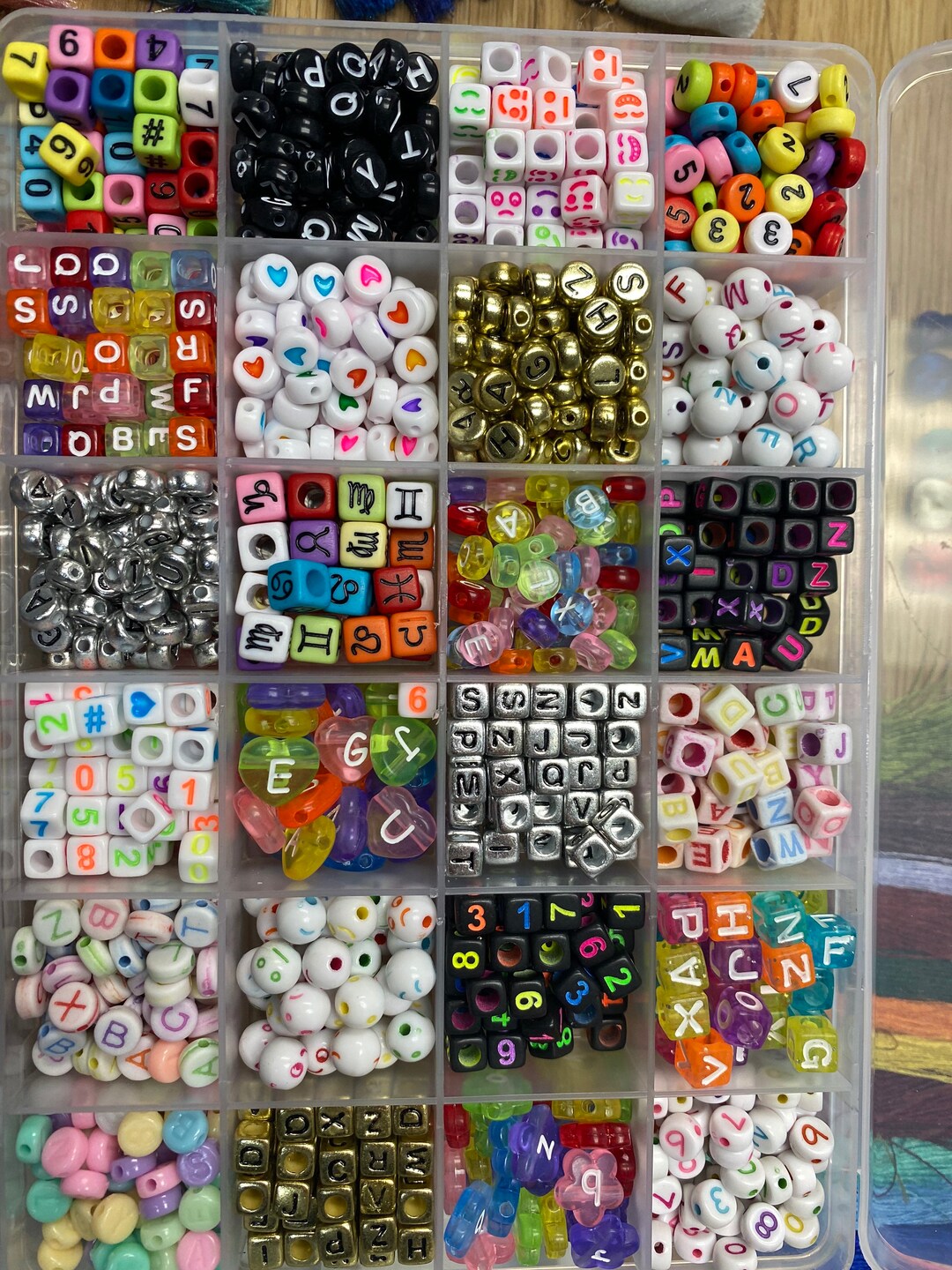 DIY Bracelet Letter Bead Kitarts & Crafts for Kids and - Etsy