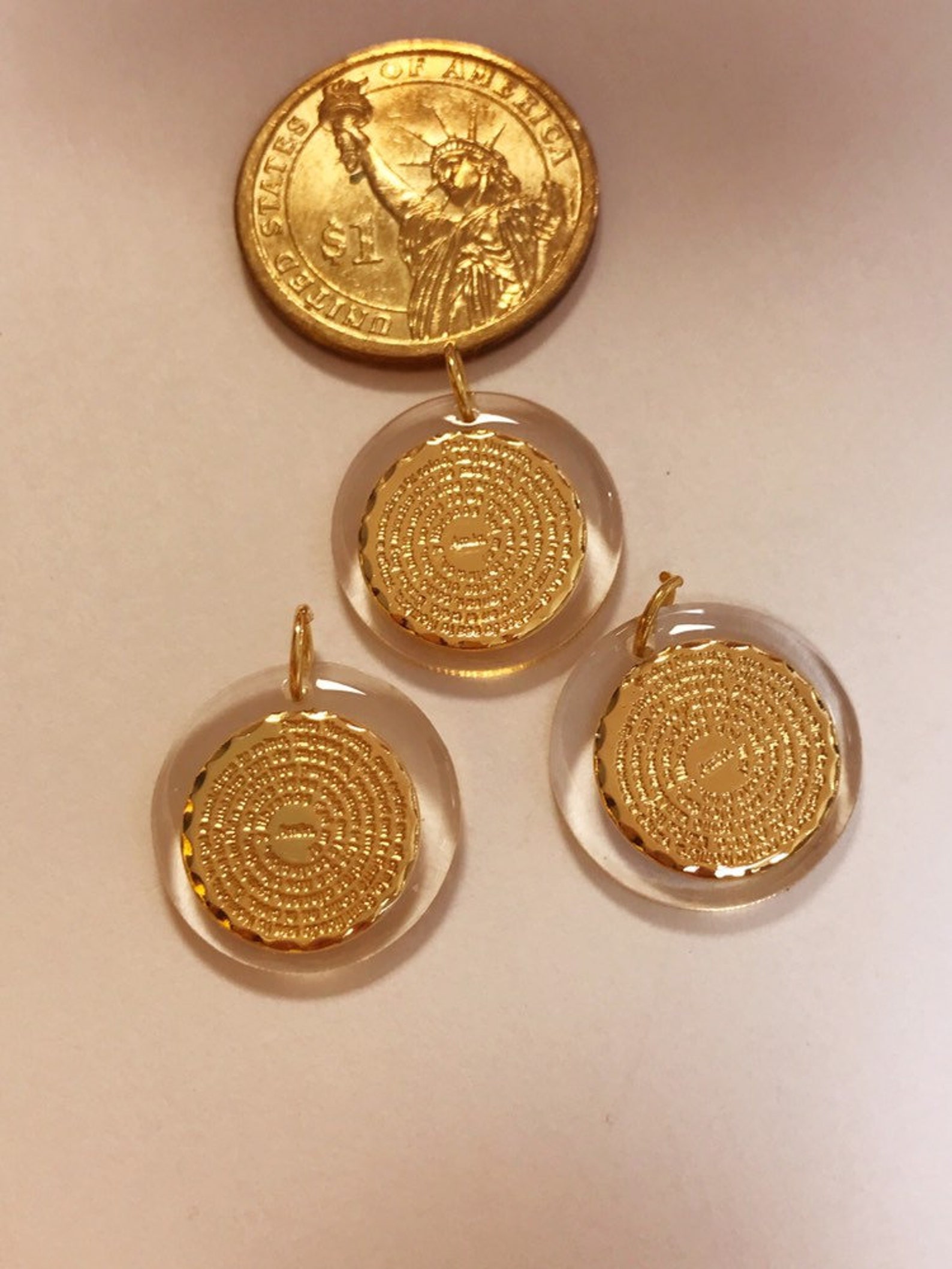 18K Gold Filled Our Father Prayer Pendant,the Lord's Prayer Charm ...
