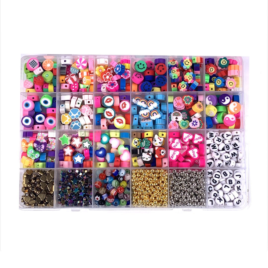 Kids Jewelry Making Kit, Y2K Bead Kit, Complete DIY Bracelet Kit ...