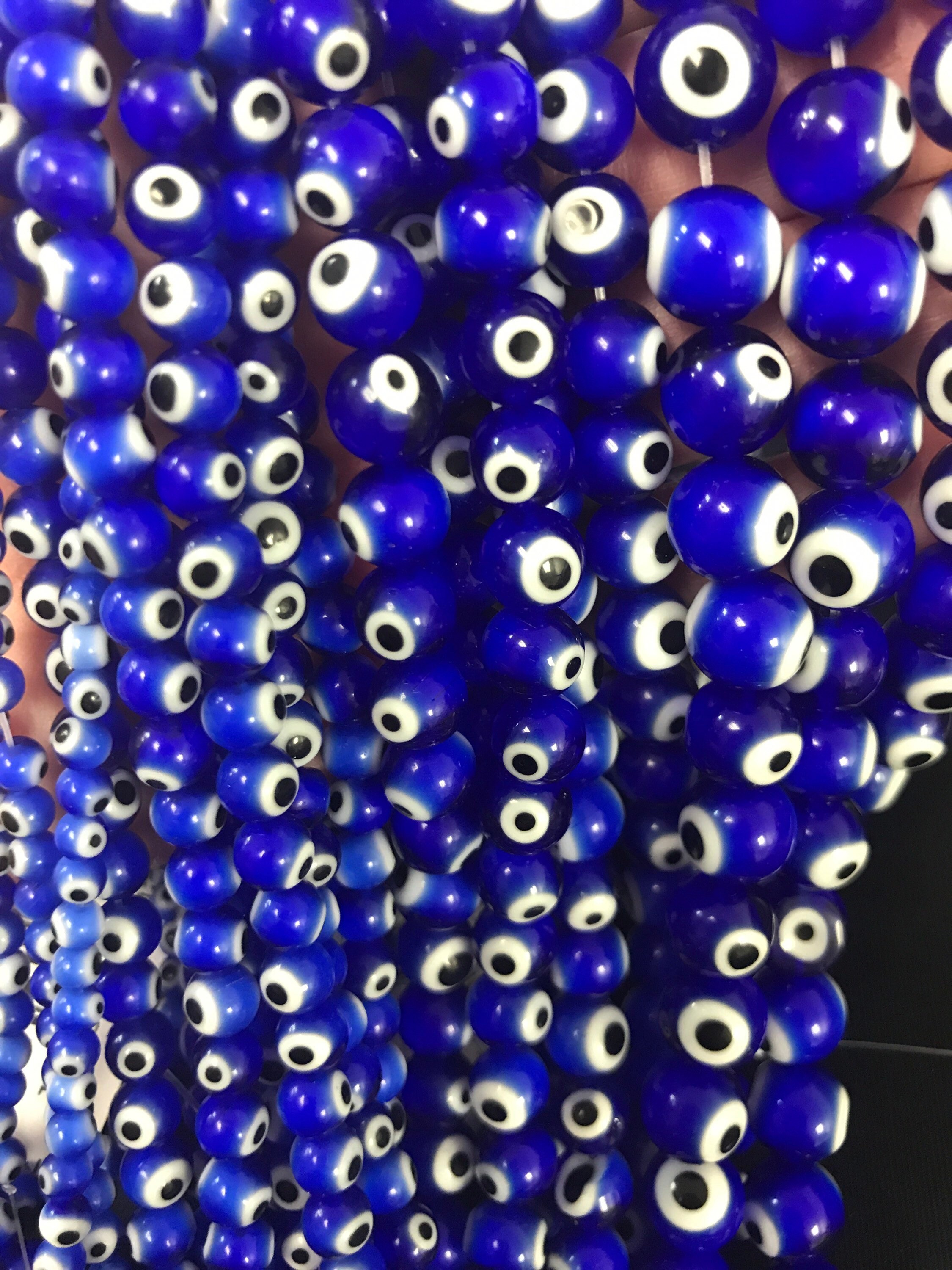 67 Evil Eye Round Glass Beadsreligious Amulet Prayer - Etsy