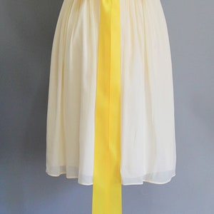 Gold Sequined Yellow Ribbon Sash, Bridal Yellow Sash, Bridesmaid Yellow ...