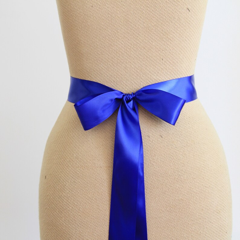 Royal Blue Lace Wedding Sash Beltblue Bridal Belt Bridesmaid - Etsy