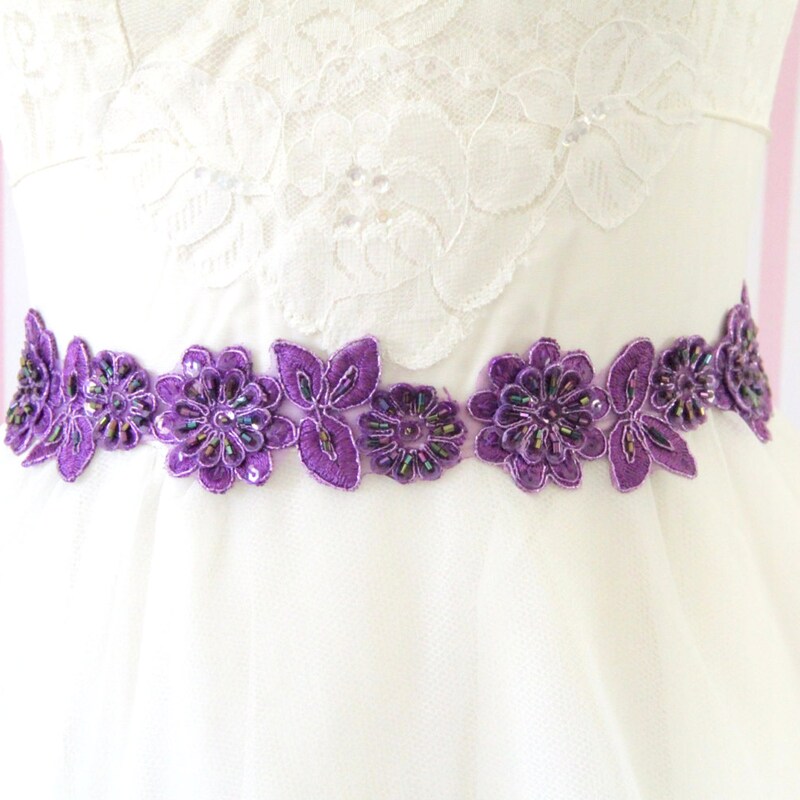 Purple Sash Belts - Etsy