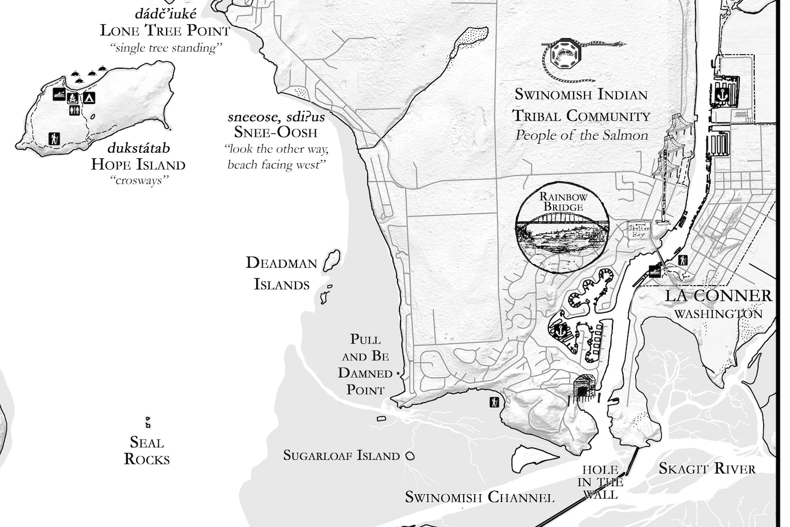 Fidalgo Island Digital Map - Etsy