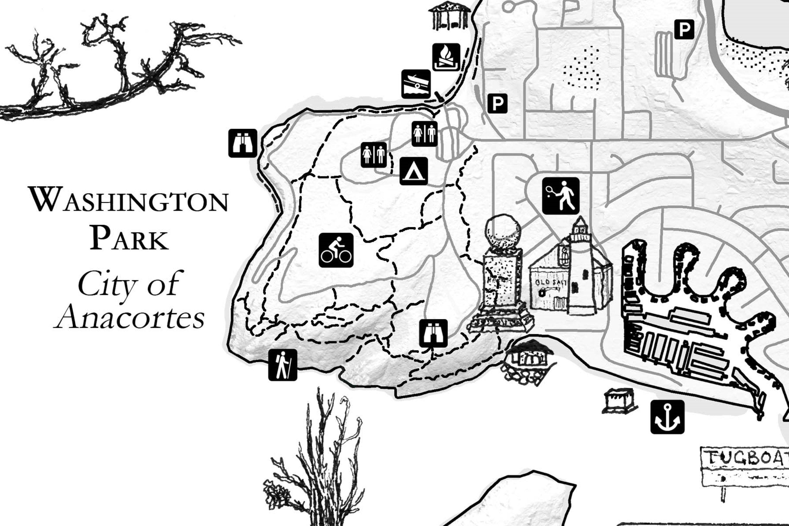 Fidalgo Island Digital Map - Etsy