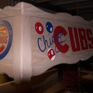 Sports Themes Pool / Poker Table Lights. Any Sports Logo. - Etsy
