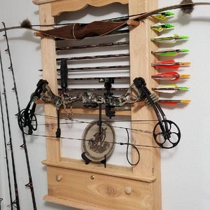 Archery Bow Rack - Arrows Store Horizontal. Constructed in Western Red ...
