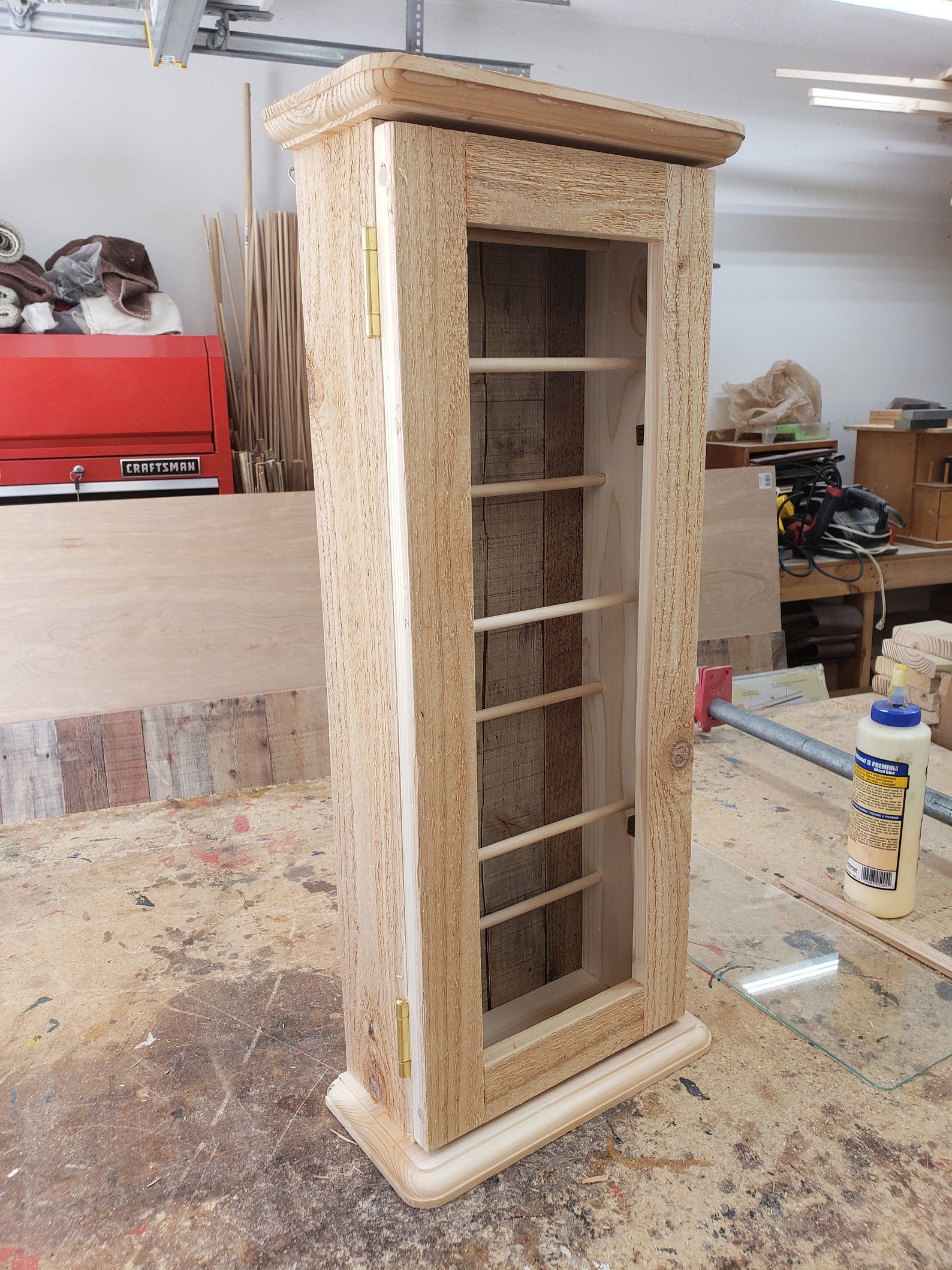 Fishing Lure / Reel Display Cabinet. Holds Over 35 Lures. Handmade in ...