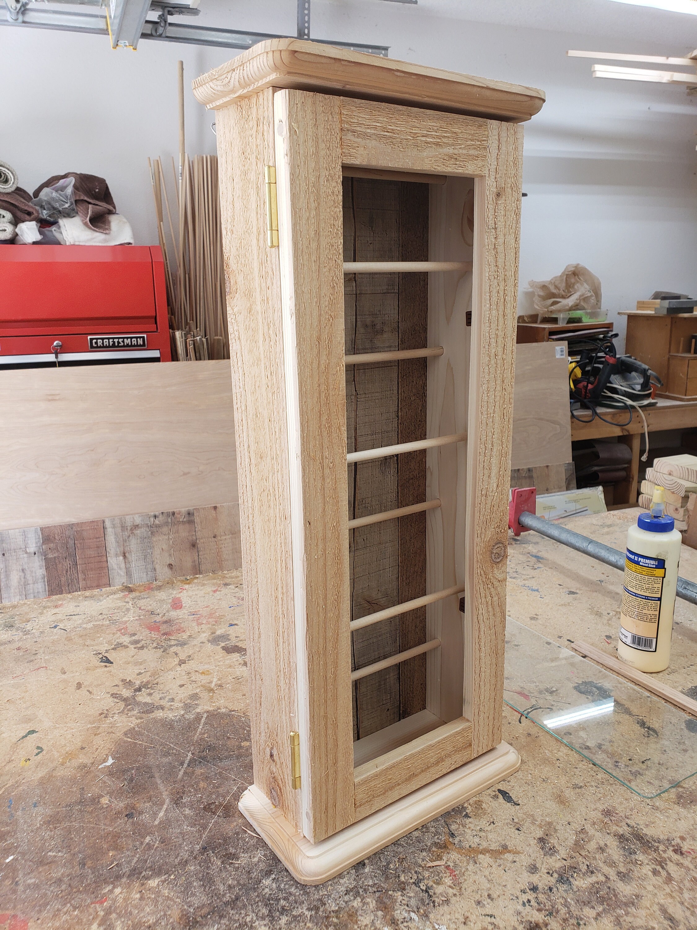 Fishing Lure / Reel Display Cabinet. Holds Over 35 Lures. Handmade in ...