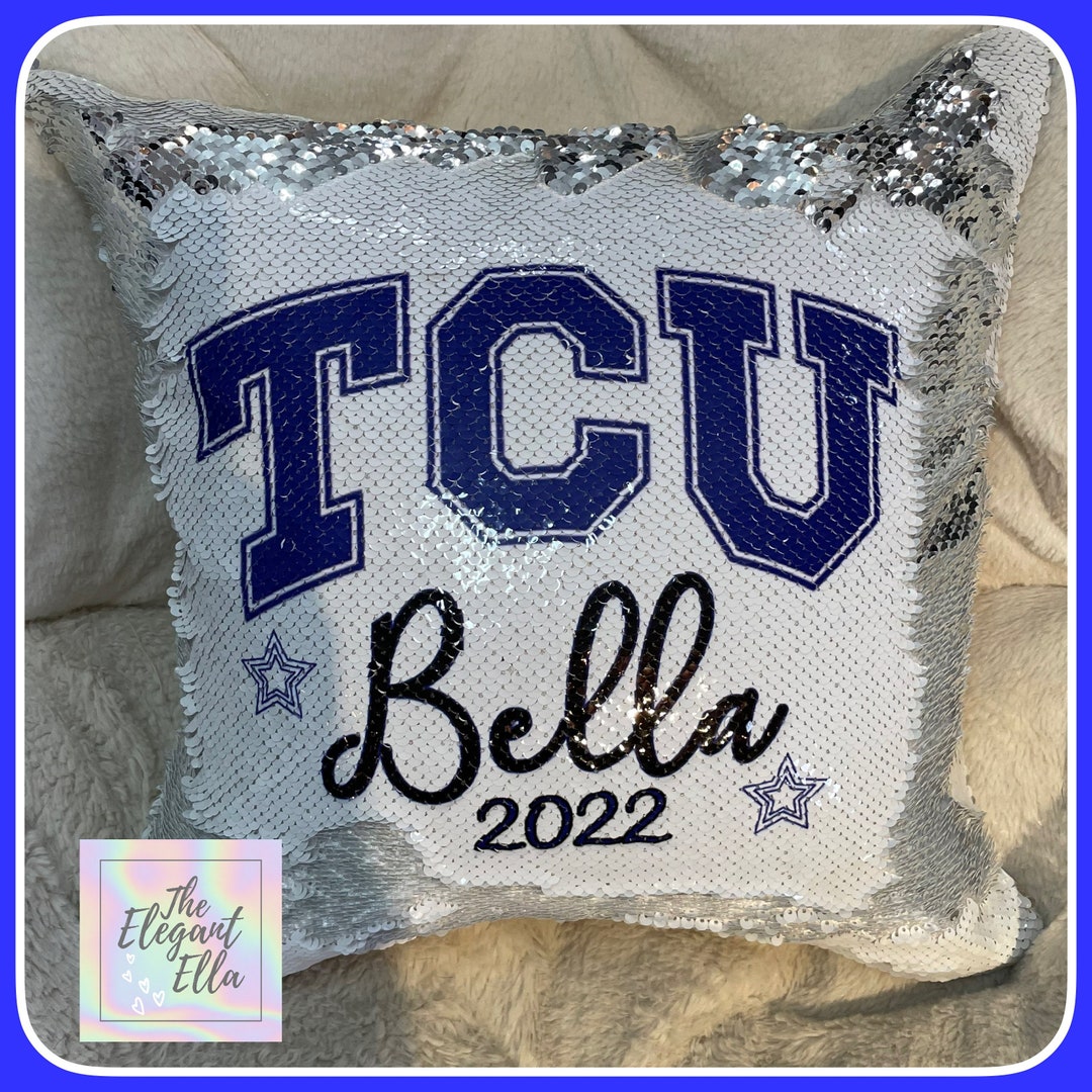 College Pillow, University Pillow College Bed Party Pillow, Flip Sequin ...