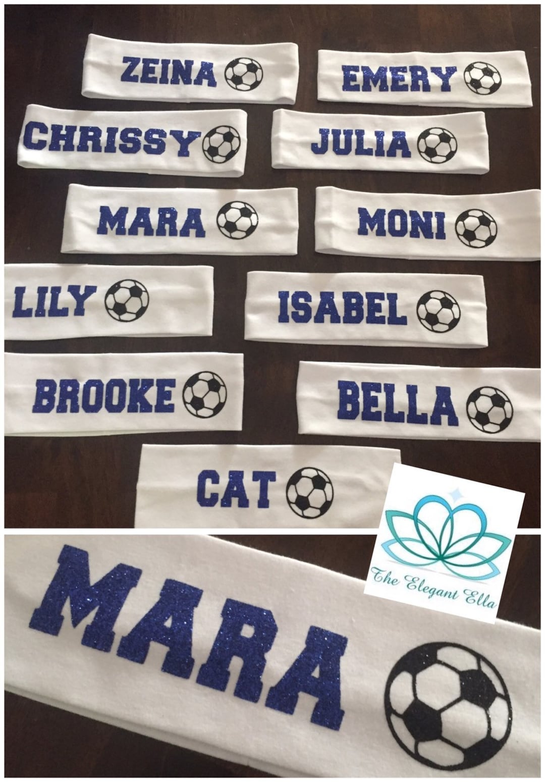 Personalized SPORT TEAM Headbands, Sport Headbands, Organized Sport ...