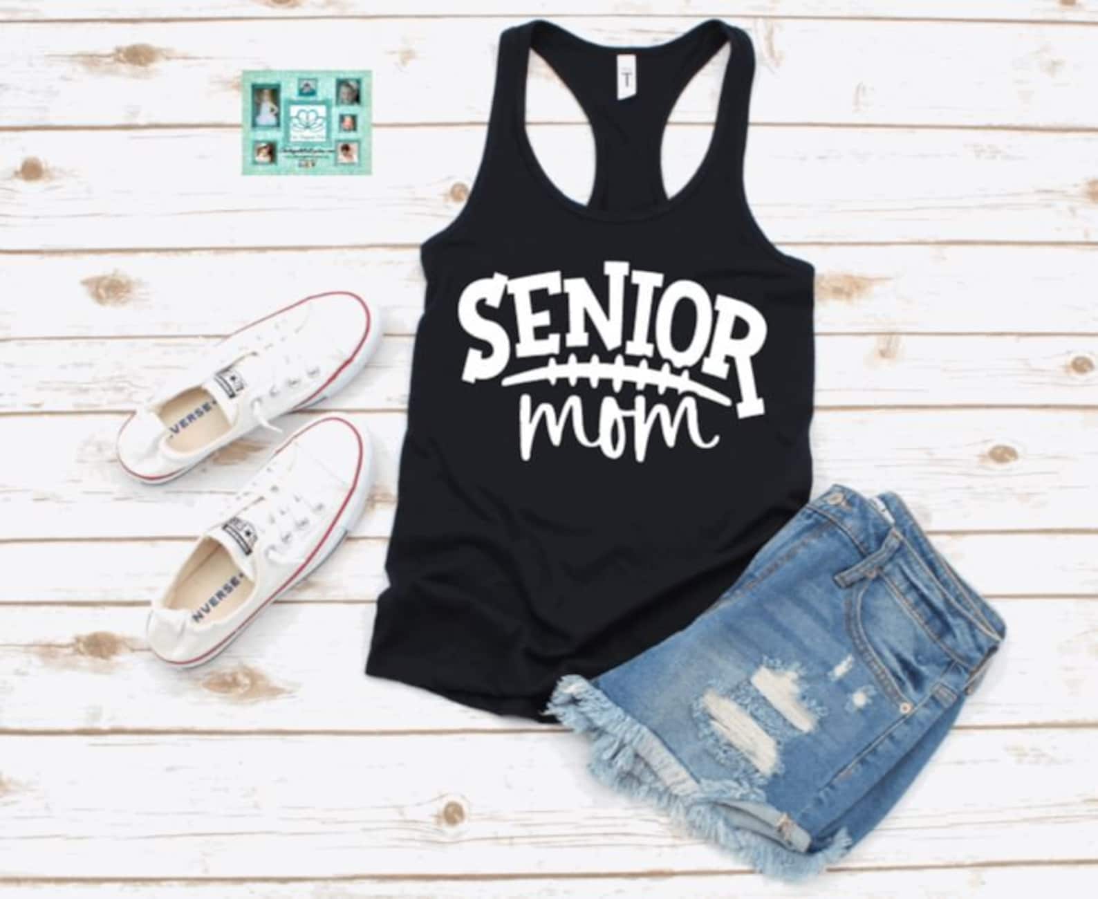Senior MOM Football Football Shirt for Mom Mom Football - Etsy