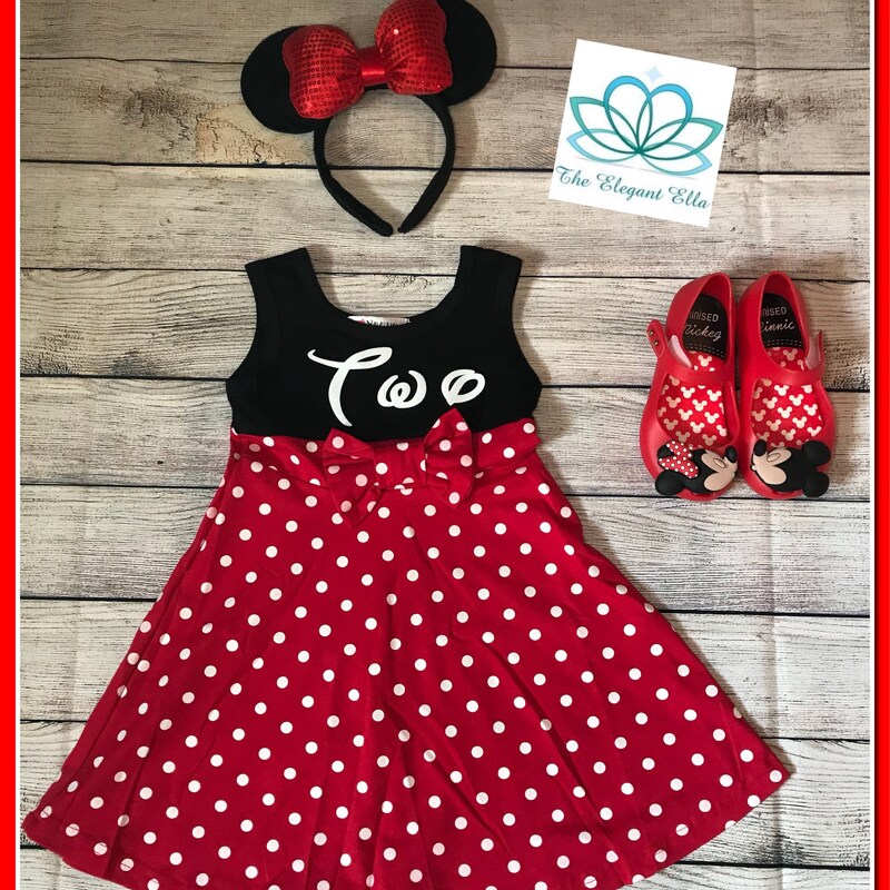 Minnie Mouse Dress - Etsy
