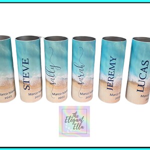 Personalized Beach Tumbler, Personalized Beach Drinkware, Spring Break ...