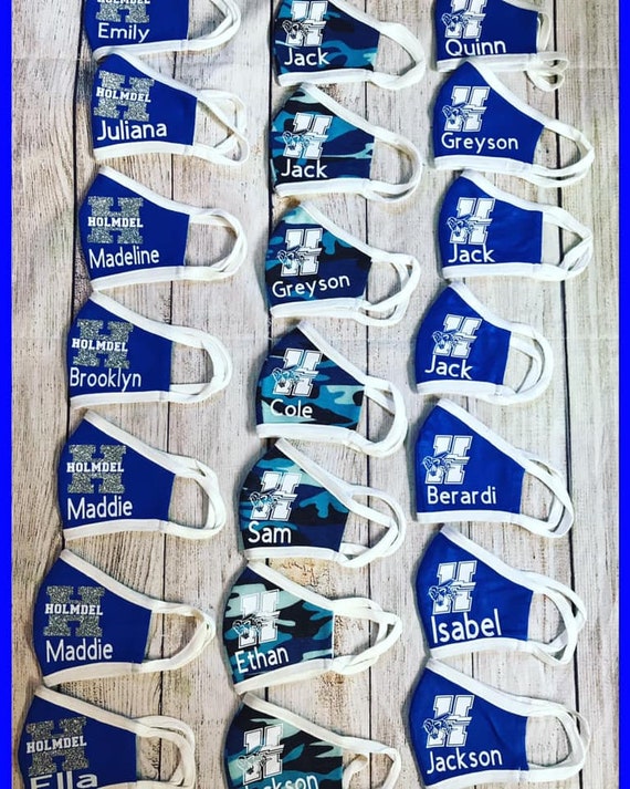 Holmdel face mask cheer face mask sport facemask kids face | Etsy