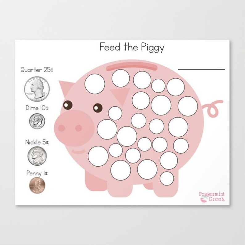 Coin Game for Children, Learning Resource, Money Teaching, Homeschool ...