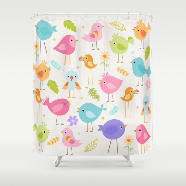 Bird Shower Curtain - Etsy
