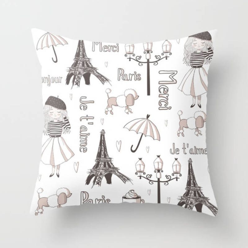 French Script Pillow - Etsy