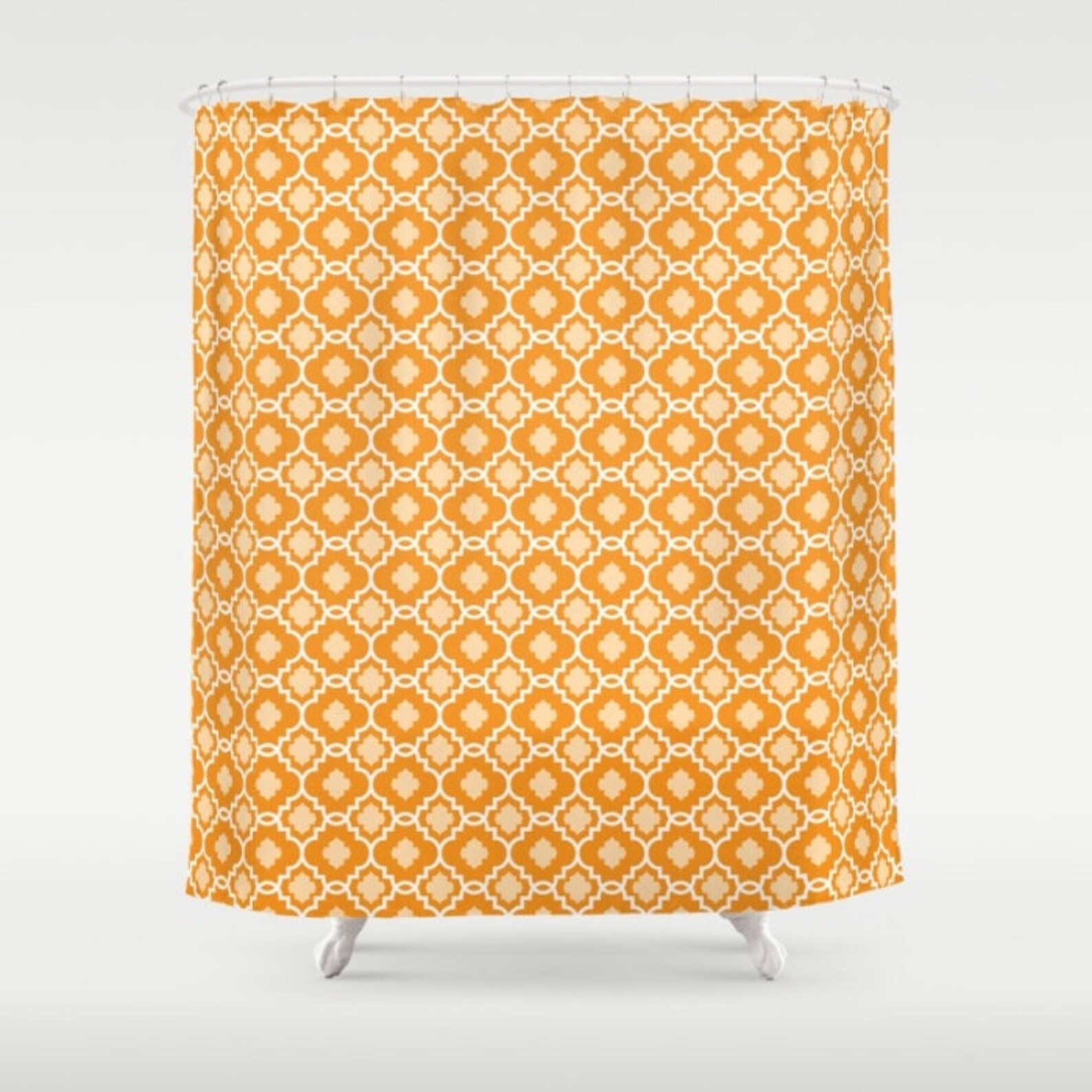 Rideau de douche orange douche orange salle de bain orange - Etsy France