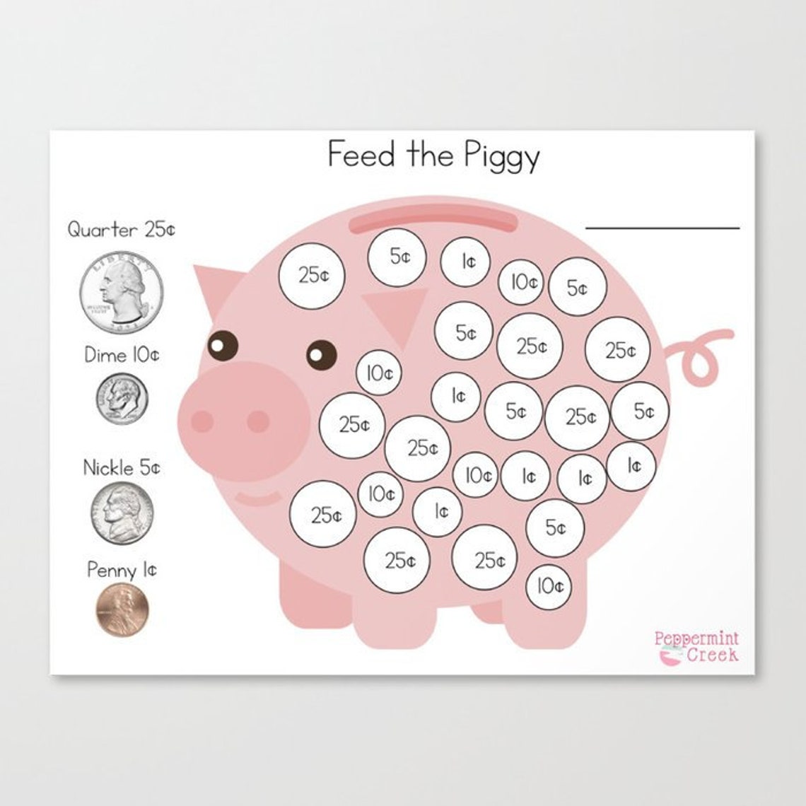 Coin Game for Children Learning Resource Money Teaching - Etsy