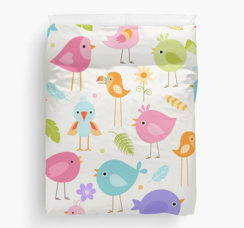 Birds Duvet Cover, Birds Comforter, Birds Bedding, Birds Bedspread ...