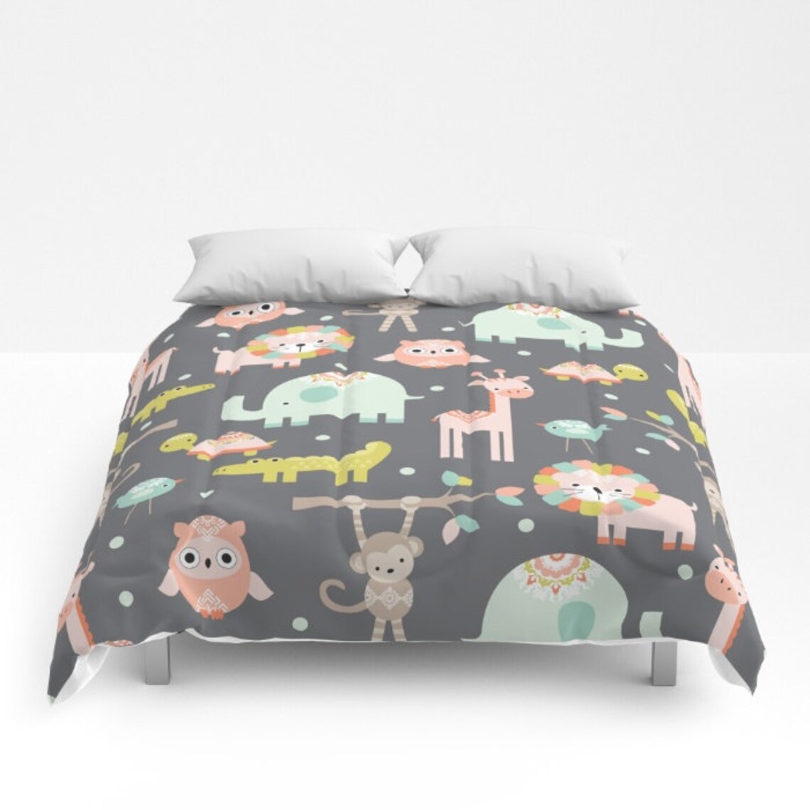 Animals Duvet Cover Animals Comforter Animals Duvet Safari | Etsy