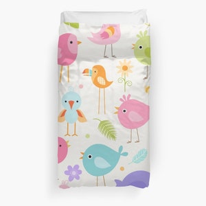 Birds Duvet Cover, Birds Comforter, Birds Bedding, Birds Bedspread ...