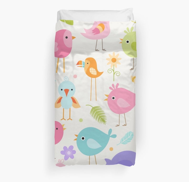Birds Duvet Cover, Birds Comforter, Birds Bedding, Birds Bedspread ...