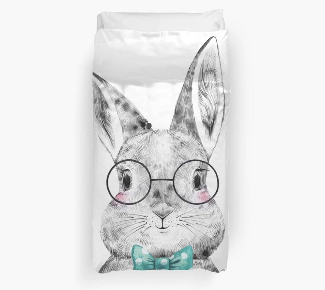 Rabbit Duvet Cover Bunny Duvet Cover Rabbit Comforter Bunny - Etsy