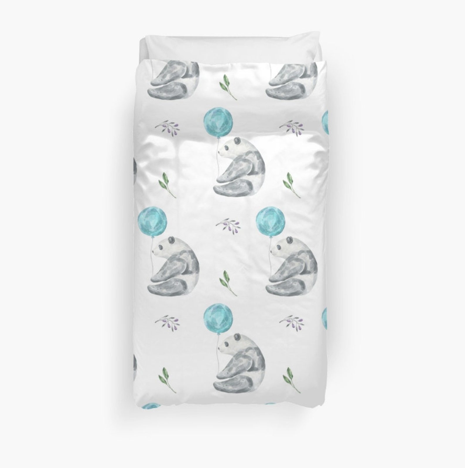 Panda Duvet Cover Panda Comforter Panda Bedding Panda Bear - Etsy