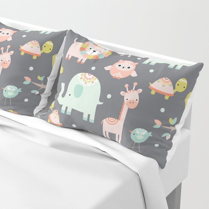 Animals Pillow Safari Animal Pillow Kids Throw Pillow - Etsy