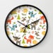 Animals Clock, Animal Wall Clock, Woodland Animals Clock, Kids Clock ...