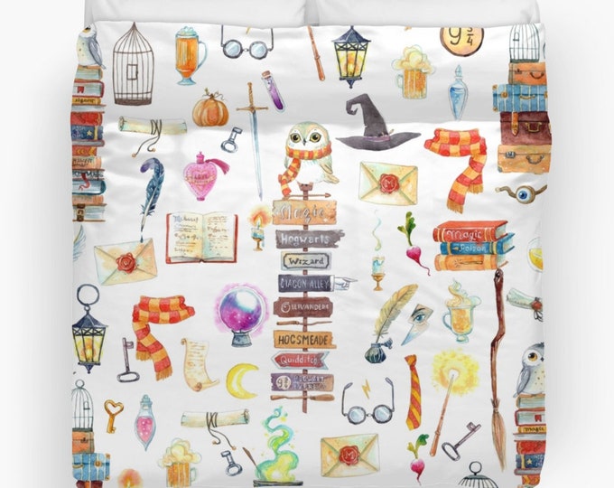 Wizard Bedroom Decor Wizard Duvet Wizard Comforter Magic - Etsy
