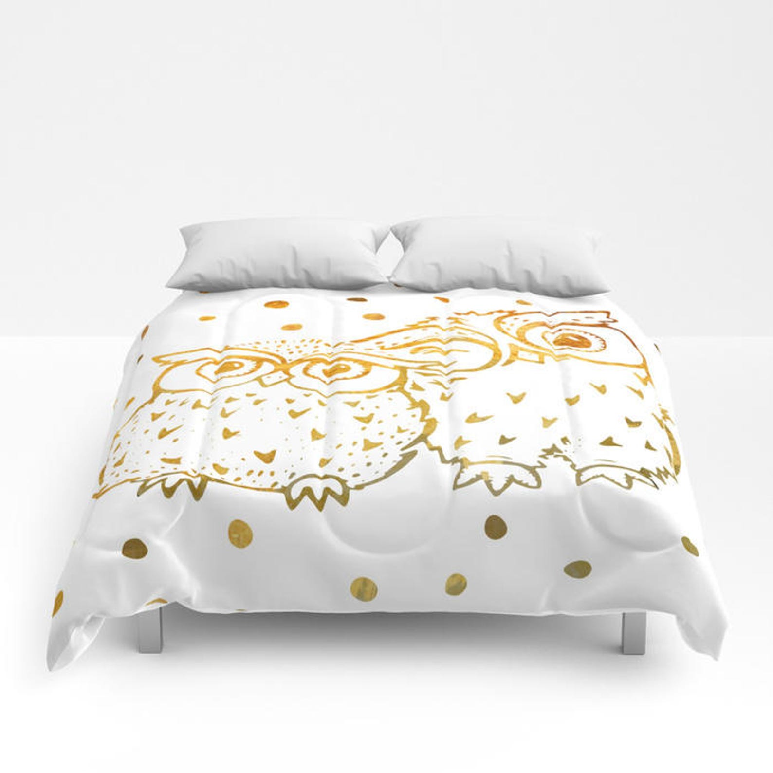 Owls Duvet Cover Owl Bedding Owl Comforter Owl Duvet Bird - Etsy