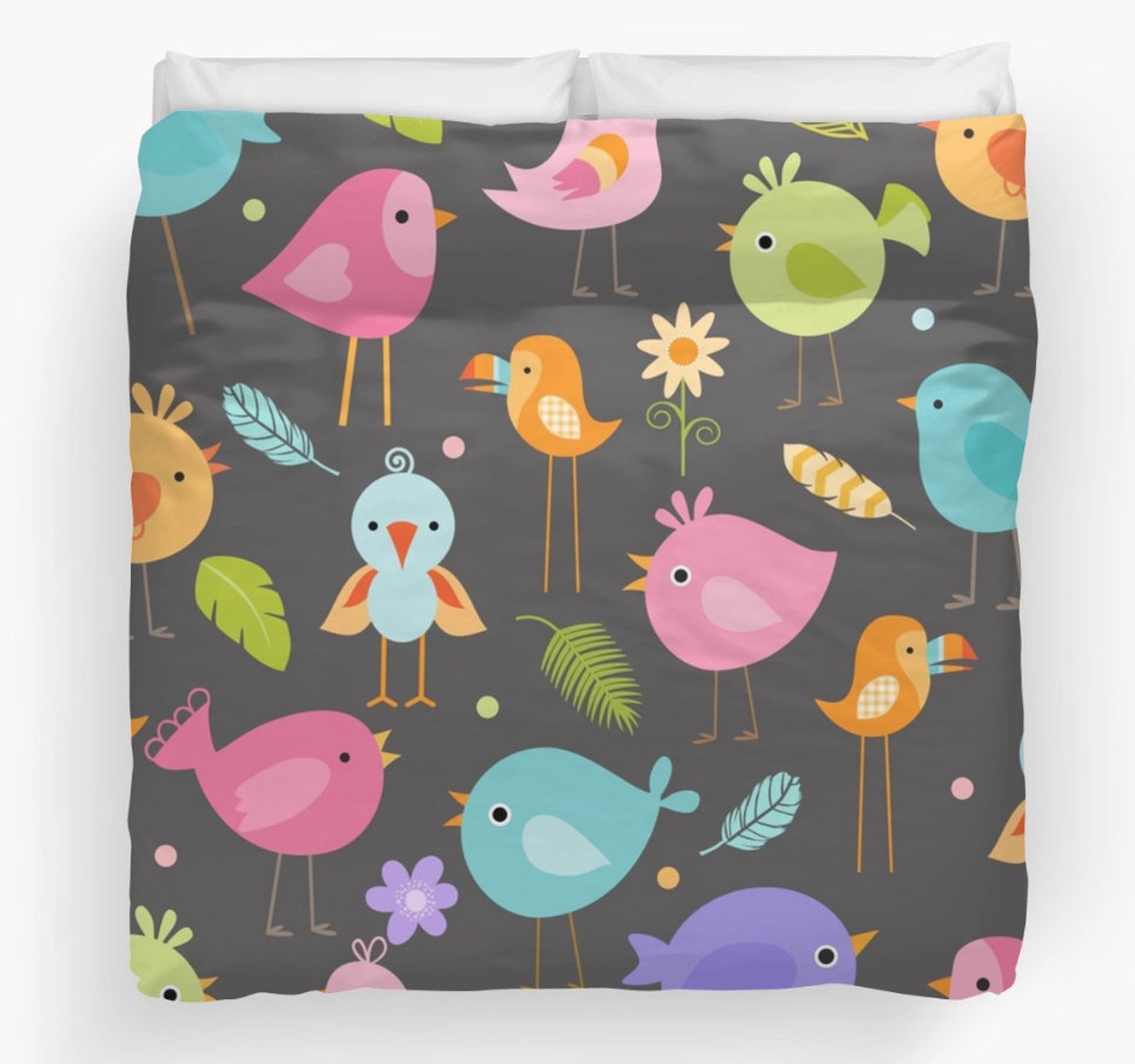 Birds Duvet Cover Birds Comforter Birds Bedding Birds - Etsy