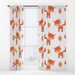 Fox Curtains, Fox Window Curtains, Foxes Curtains, Childs Curtains ...
