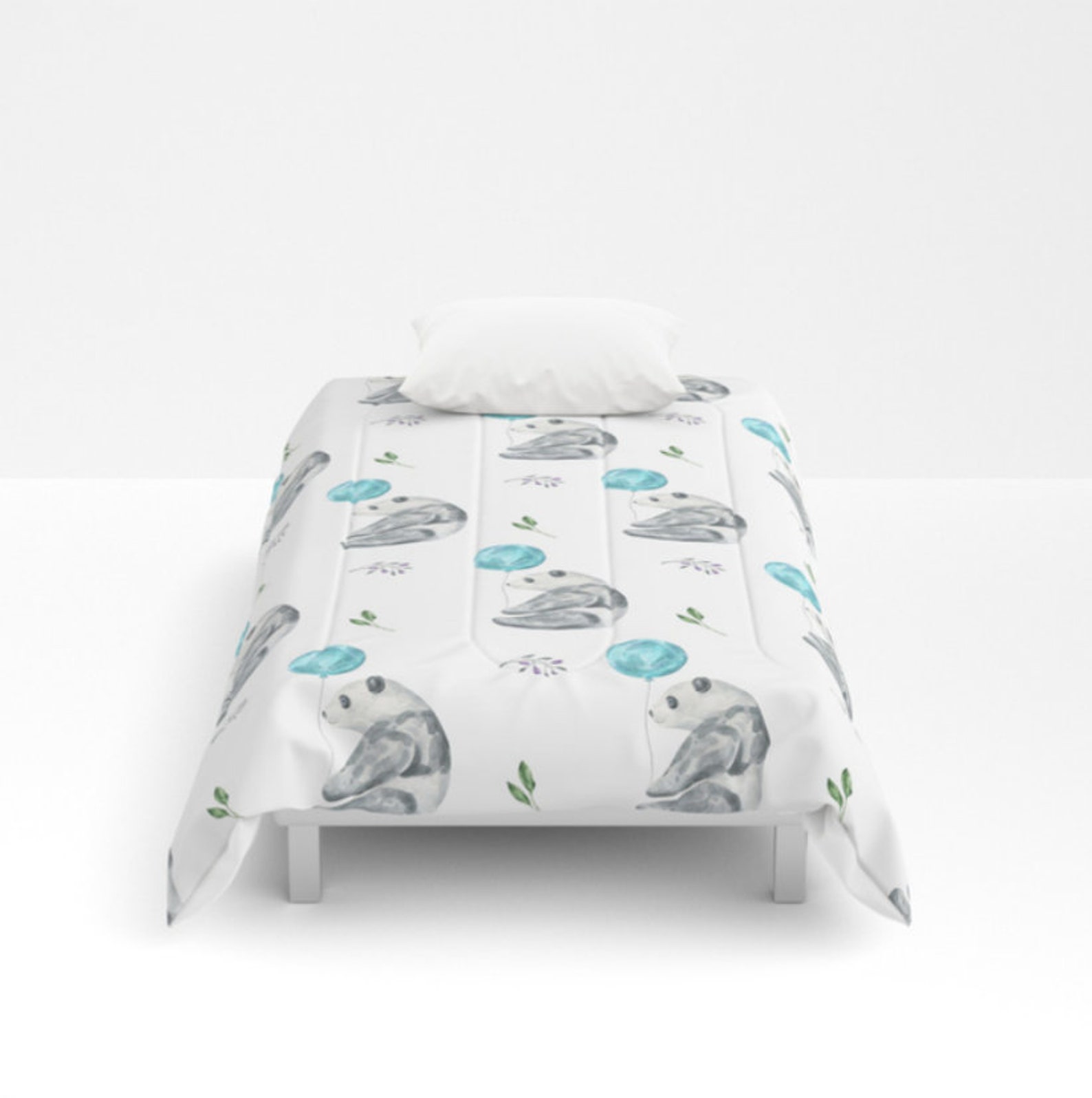 Panda Duvet Cover Panda Comforter Panda Bedding Panda Bear - Etsy