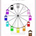Ferris Wheel Printable Game, Numbers 1-12, Teach Counting, Beginning ...